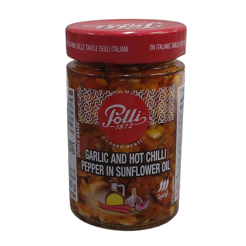 Polli | Garlic Oil and Chilli Pepper 190G – Italian Deli Online