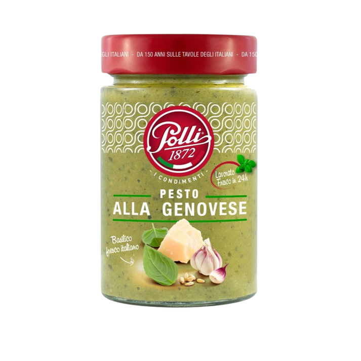 Polli | Basil Green Pesto with Garlic 190G – Italian Deli Online
