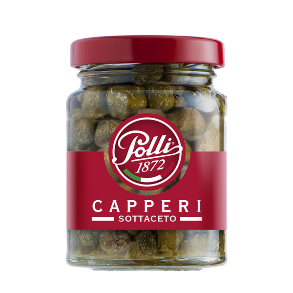 Polli | Capers in Wine Vinegar 100G – Italian Deli Online
